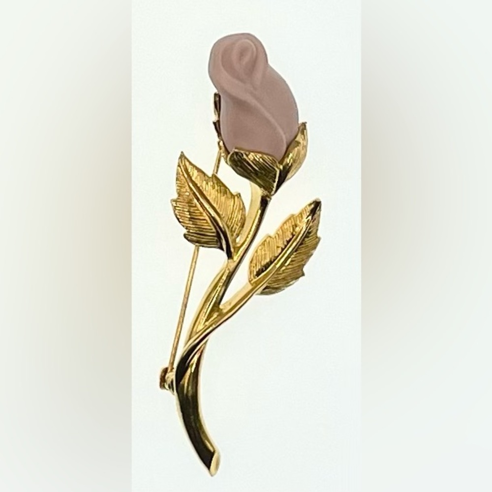 Vintage Signed Avon 1994 Gold Tone And Pink Porcelain… - Gem